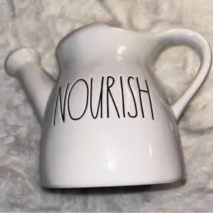 Rae Dunn | Accents | Rae Dunn Nourish Watering Can Cottagecore Ceramic ...
